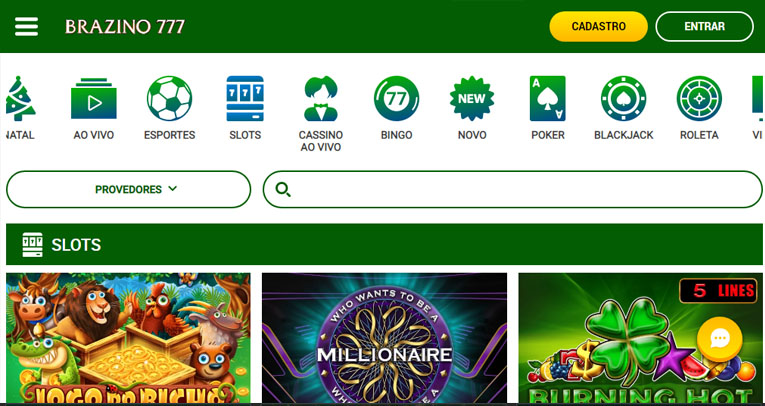 Brazino777 cassino online – Bônus R$4000